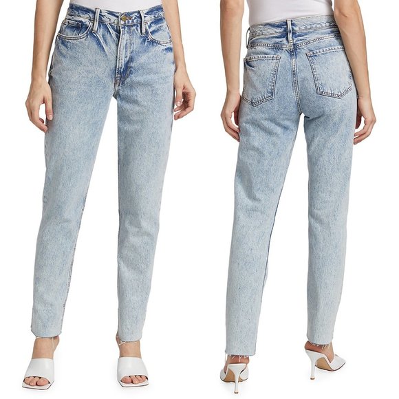 Frame Denim | Jeans | Nwt Frame Le Piper Raw Hem Straightfit Jeans ...